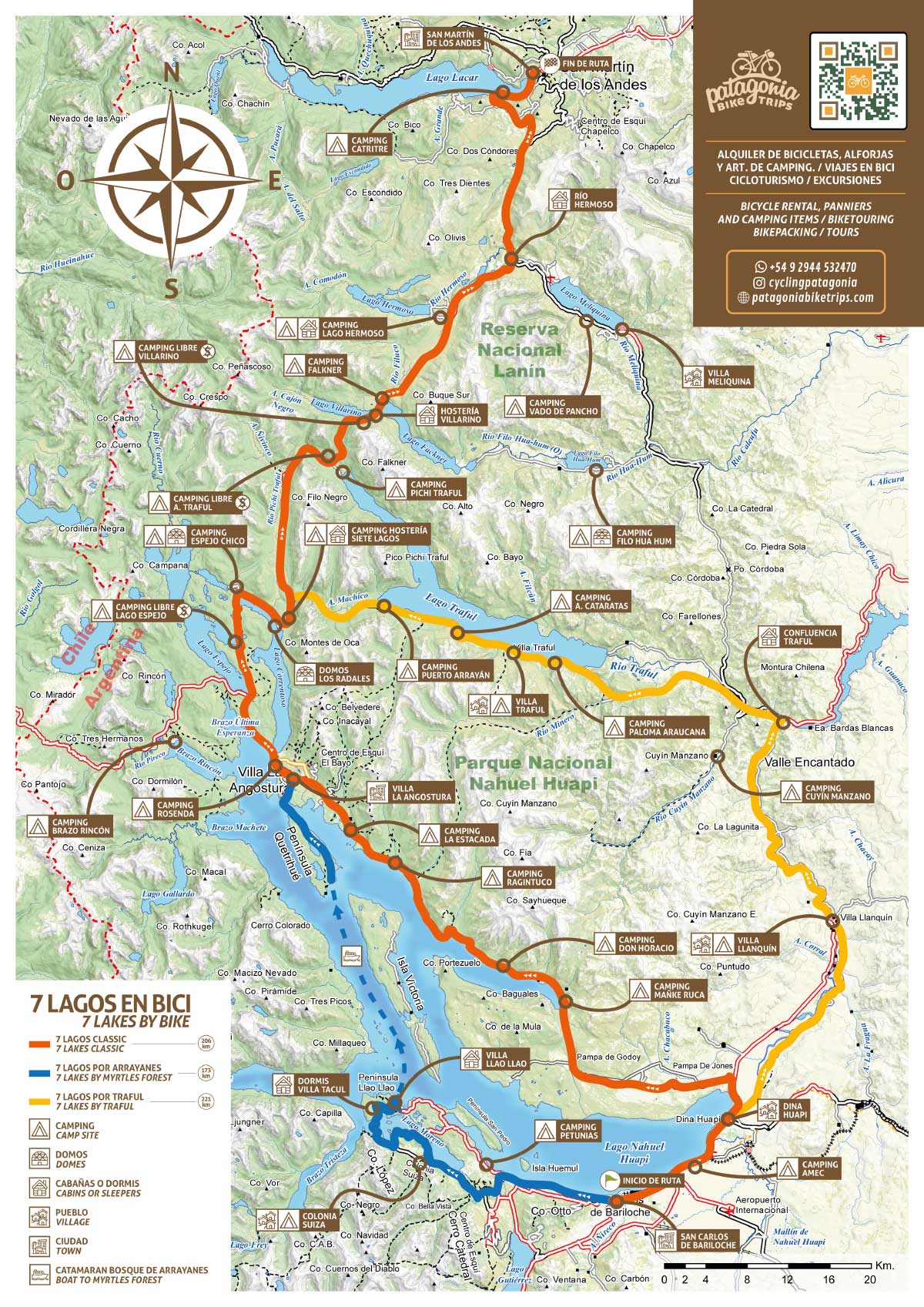 Patagonia Cycling Maps | Curated bicycle routes and MTB trails